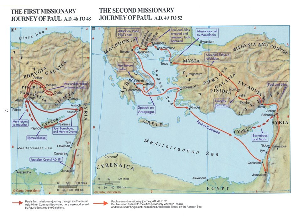 Jesus and the Disciples [Wall maps] - carta